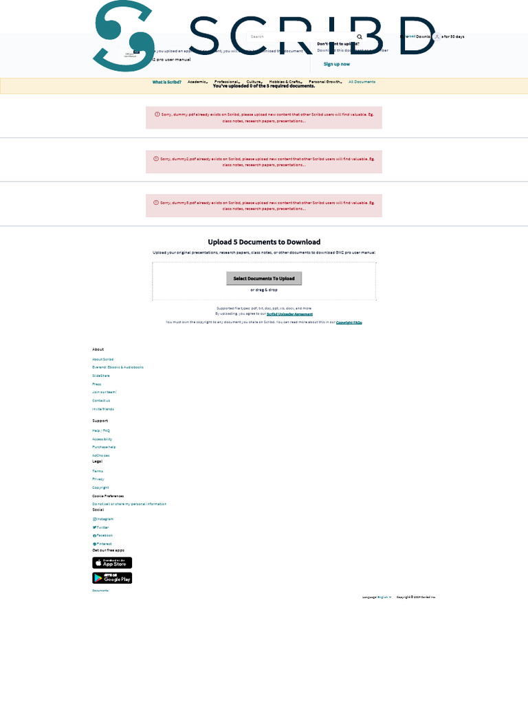 Upload A Document - Scribd | PDF | Scribd | Software