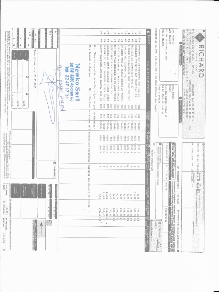 NewKo Proforma Richard | PDF
