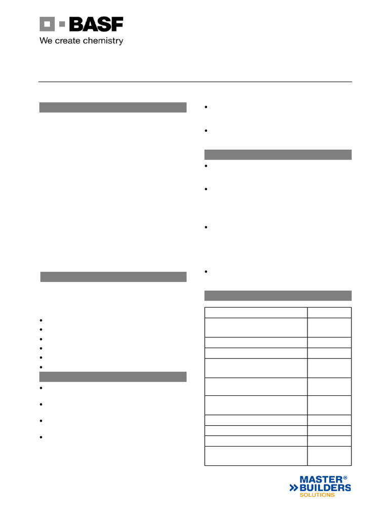 Ucrete MF AS | PDF | Concrete | Materials