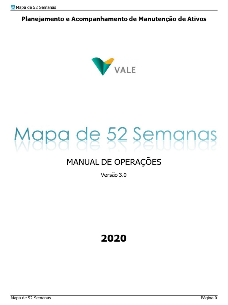 Manual Do Mapa de 52 Semanas - v6 | PDF | Mapa | Tempo