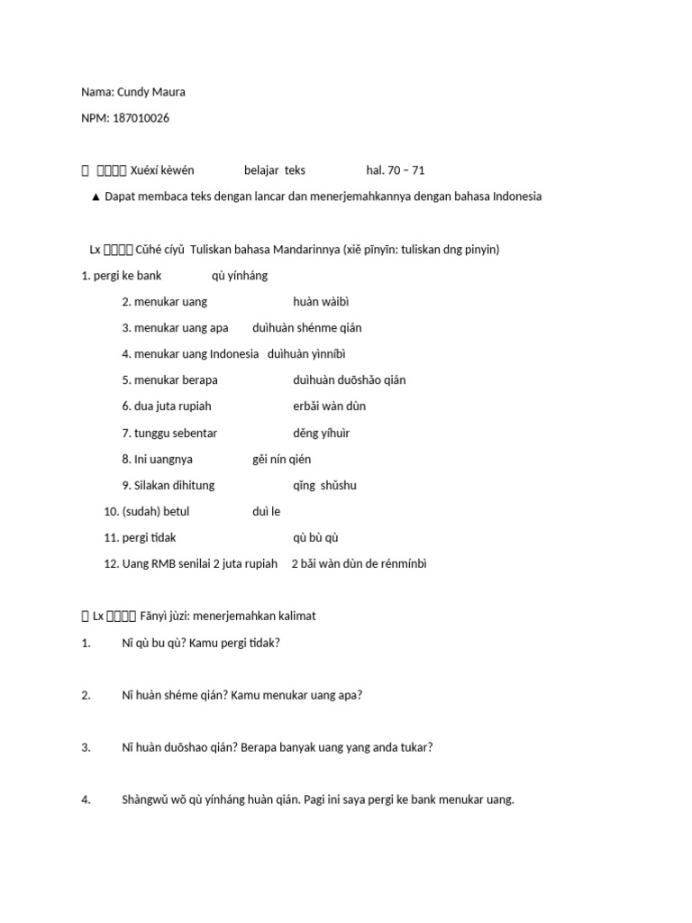 187010026_Cindy Maura_Mansarin Bab 9 | PDF