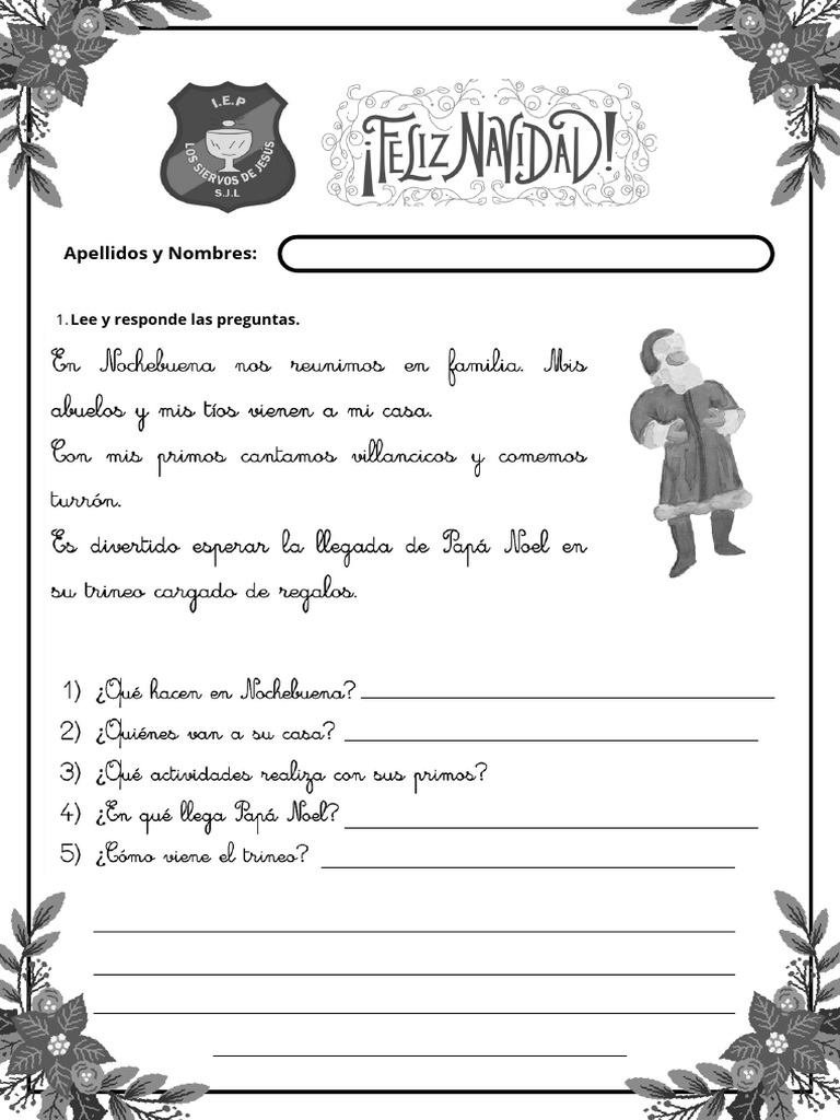 Ficha de Navidad | PDF