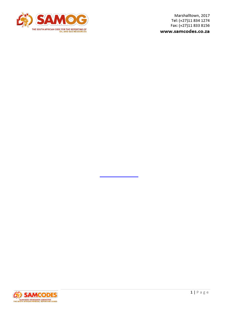 2017 - 03 - SAMOG Code | PDF | Natural Gas | Petroleum