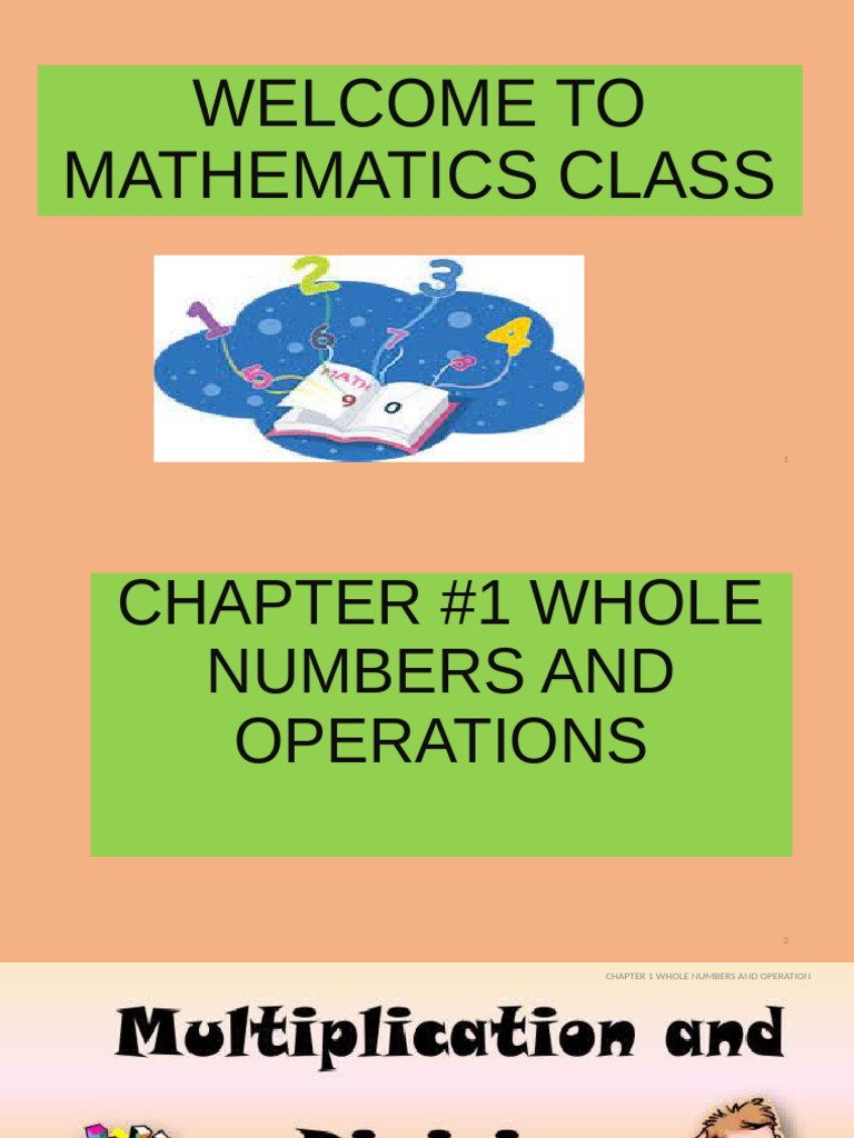 Ch#1 Multiplication and Division Period 1 | PDF | Multiplication ...