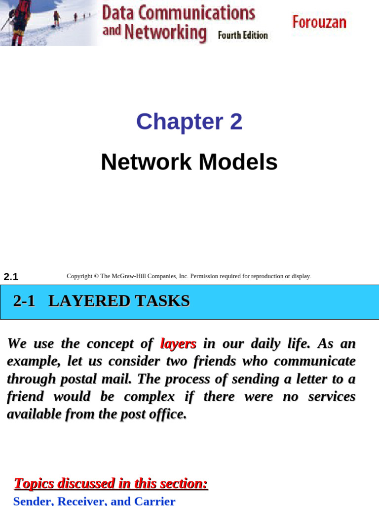 ch02 NetworkModels | PDF | Osi Model | Internet Protocol Suite