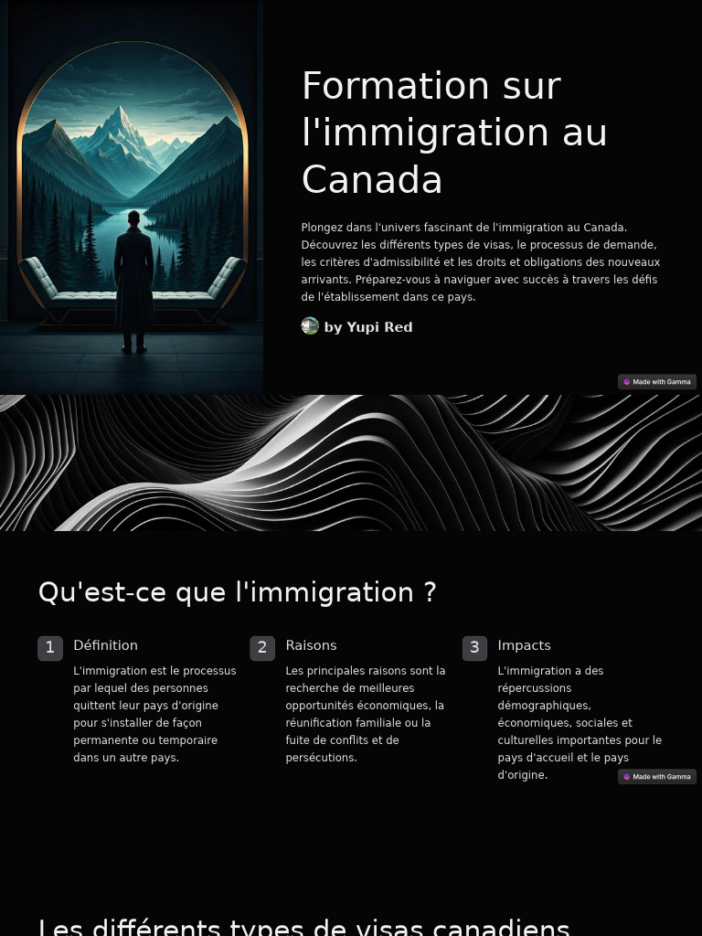 Guide complet sur l'immigration au Canada | PDF | Visa (Document)