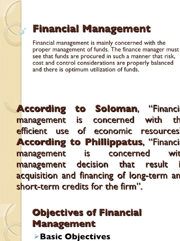 Chapter 9 Financial Management | PDF