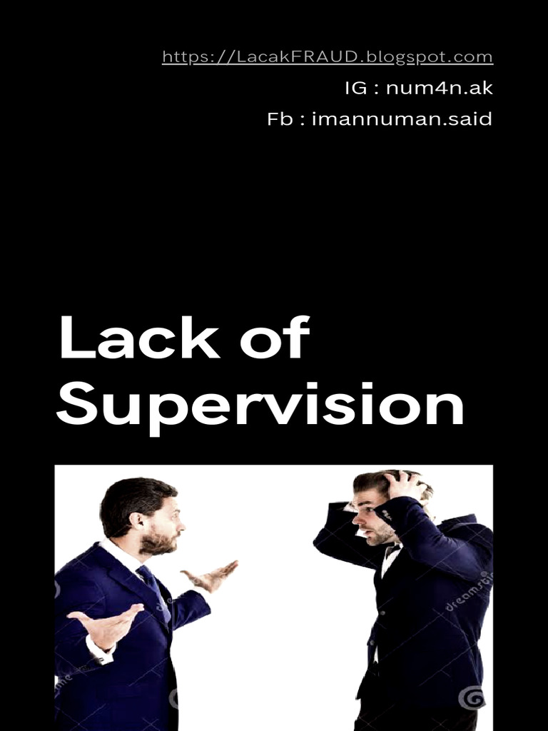 Lack of Supervision | PDF