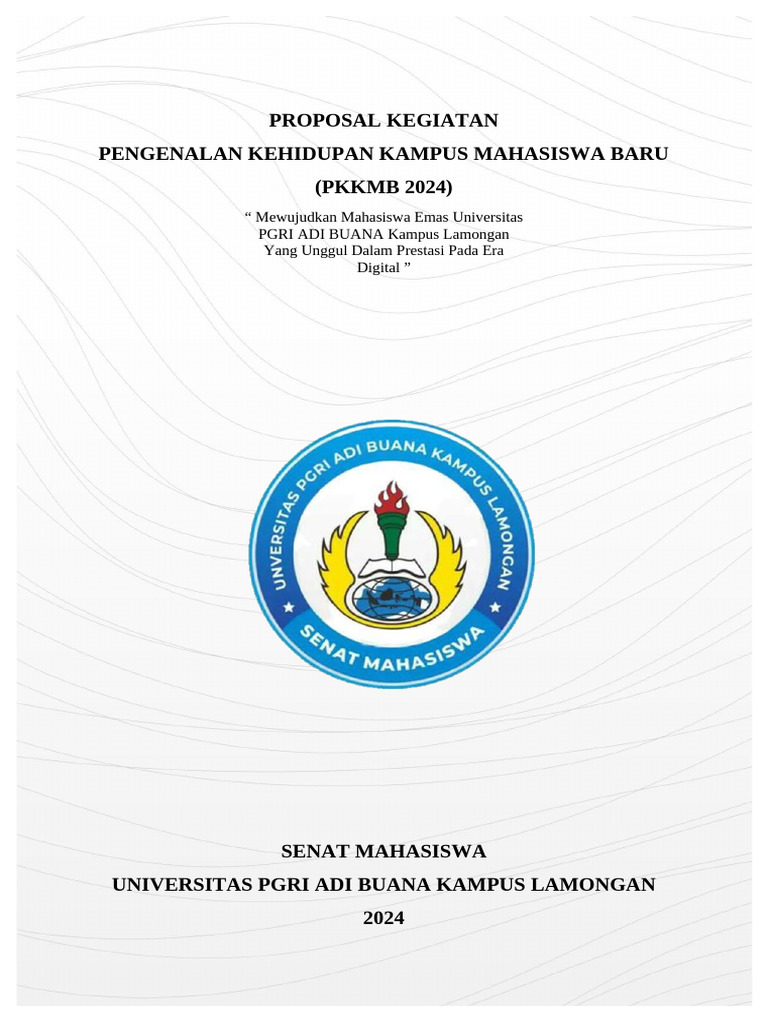Proposal PKKMB 2024 | PDF