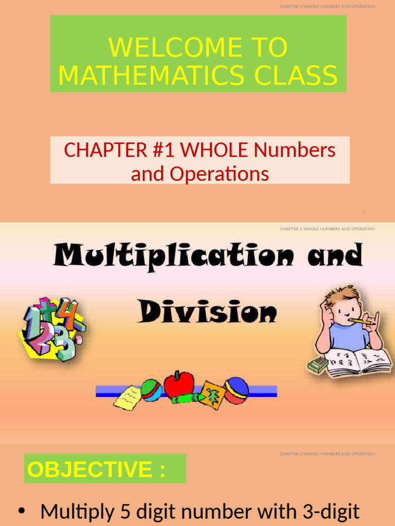 Whole Numbers and Multiplication Guide | PDF | Multiplication | Arithmetic