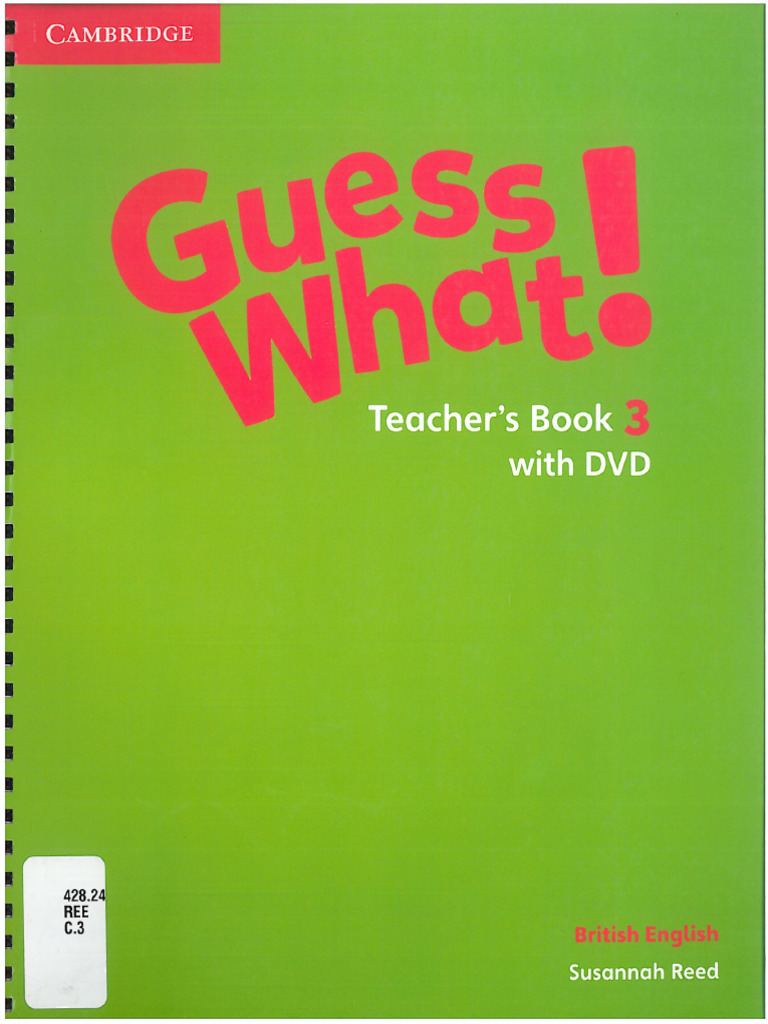 Guess What! Teacher, S Book 3 | PDF