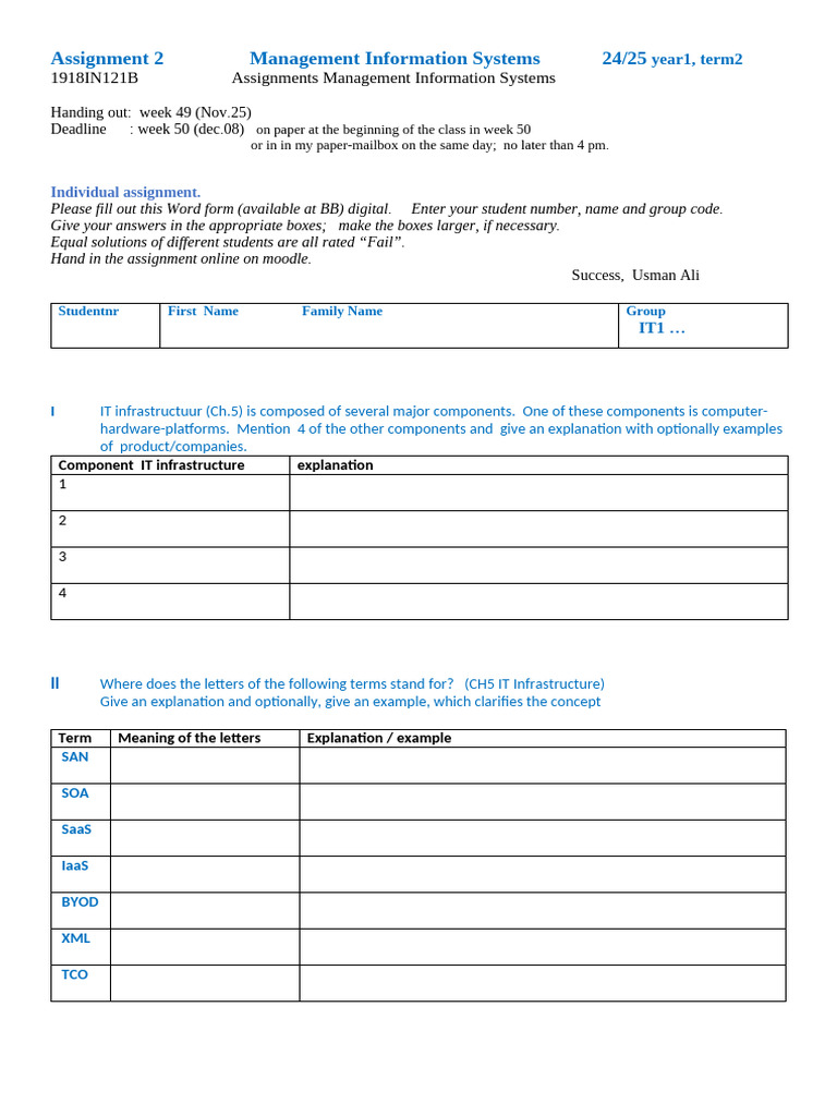 ASSIGNMENT2 Management Information Systems | PDF