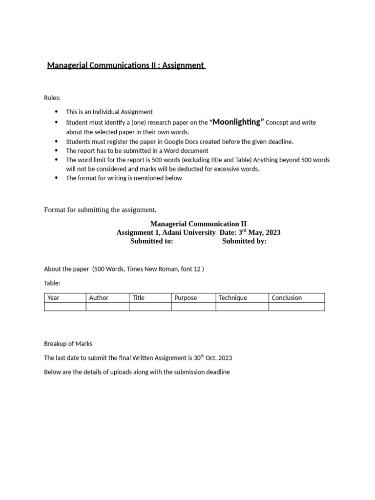 Assignment 1 Review Paper | PDF