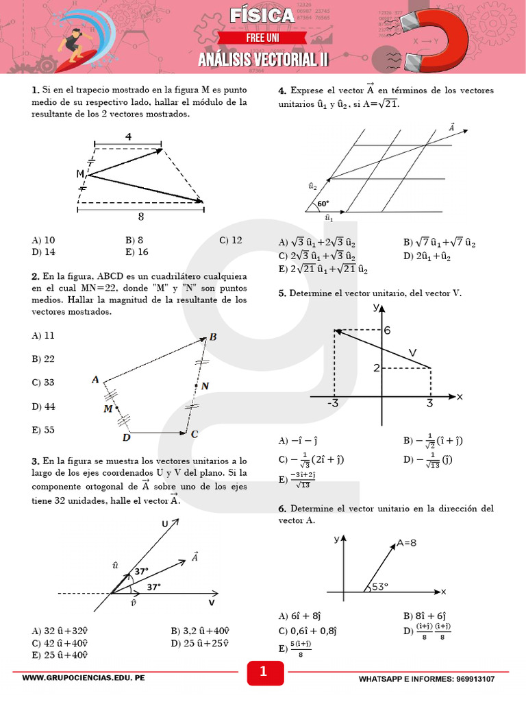 Analisis Vectorial Ii - Física | PDF | Vector Euclidiano | Matemáticas