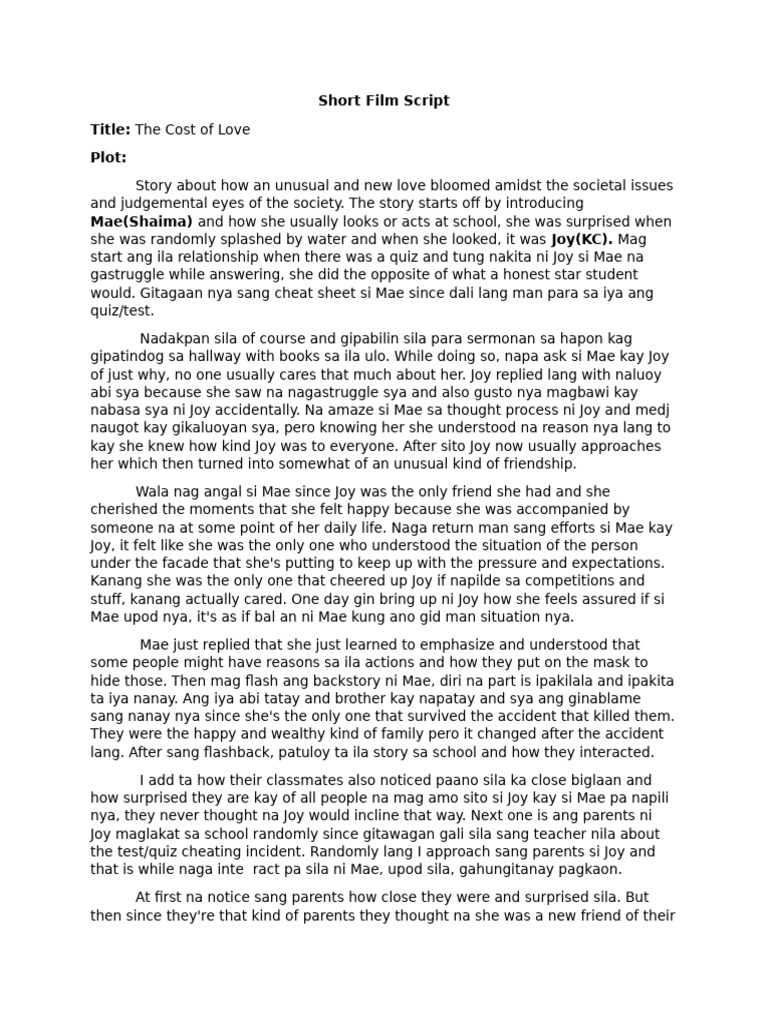 short-film-script | PDF