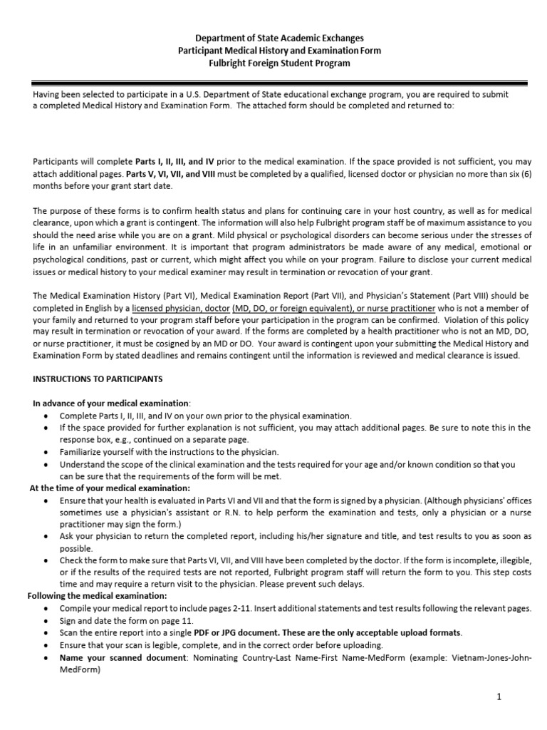 medical_form-2 | PDF | Vaccines | Physical Examination