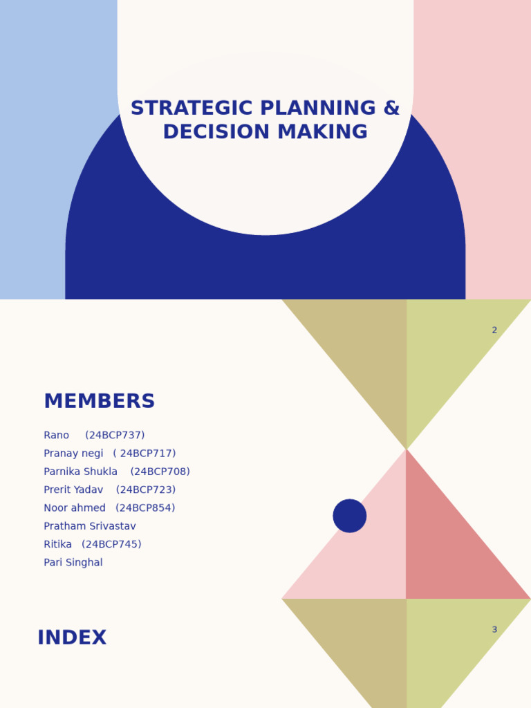 Strategic Planning & Decision Making | PDF | Strategic Planning | Goal