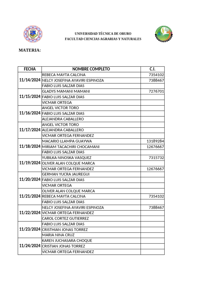Lista Expoteco 2024 | PDF
