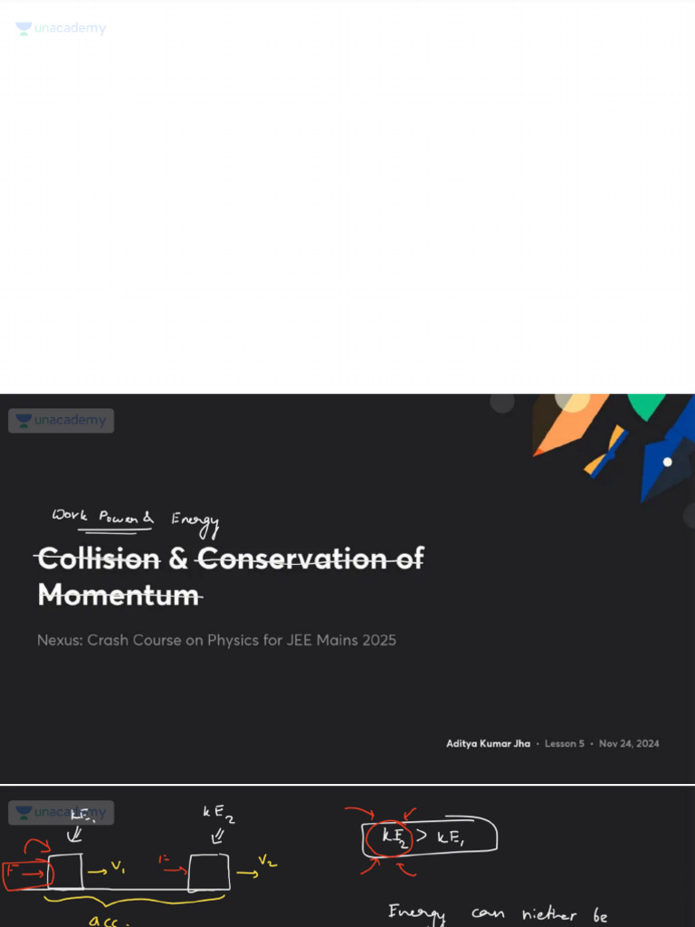 Collision Conservation of Momentum With Anno | PDF