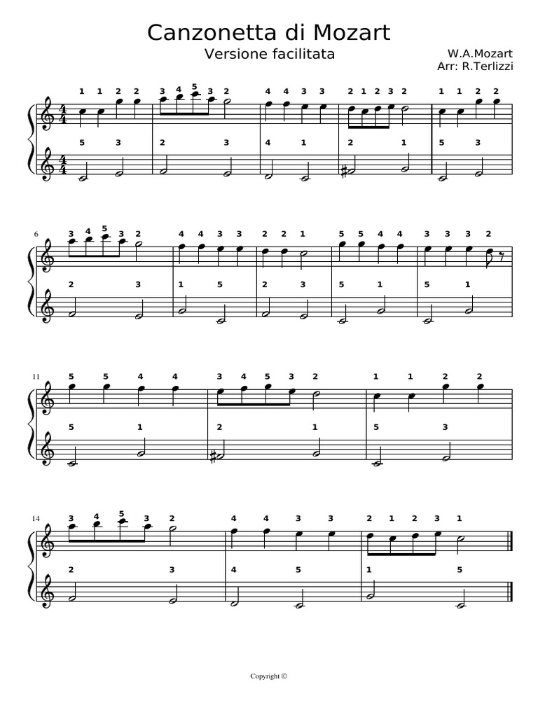 Canzonetta Semplificata | PDF