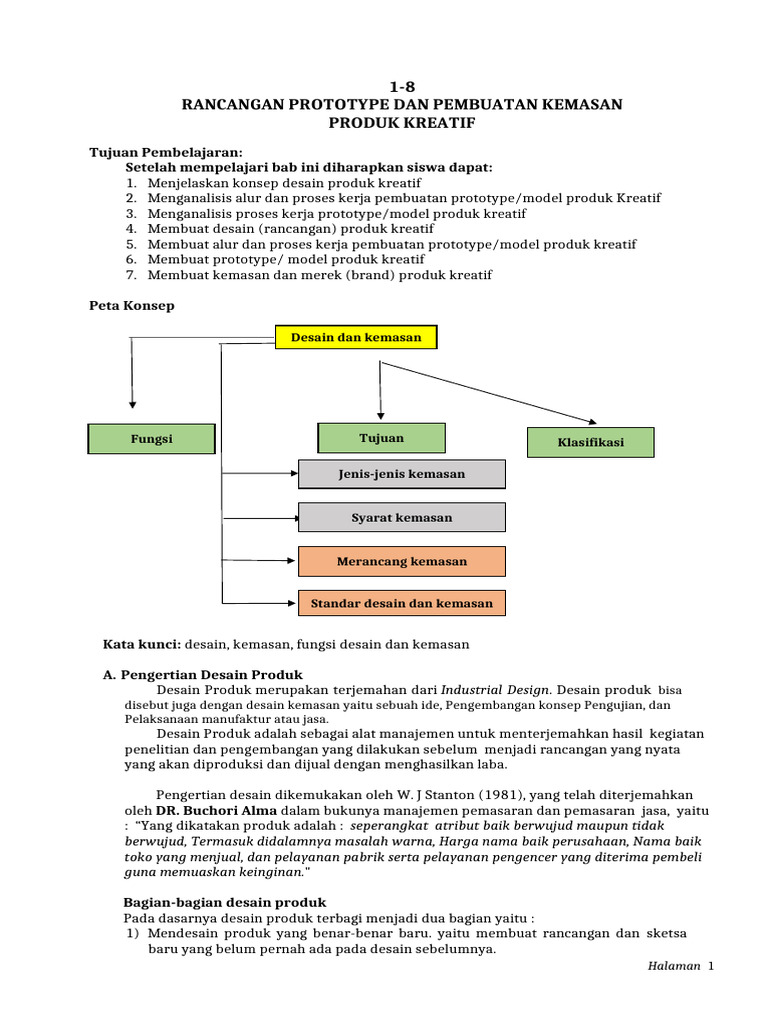 1-8 Rancangan Dan Pembuatan Kemasan Produk Kreatif | PDF