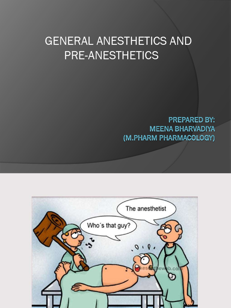General & Pre-Anesthetics | PDF