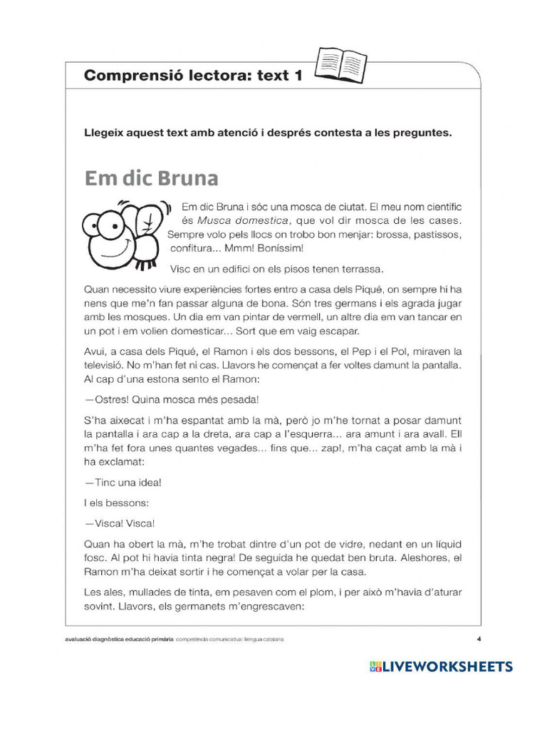 CATALÀ Comprensió Lectora 3r de Primària | PDF