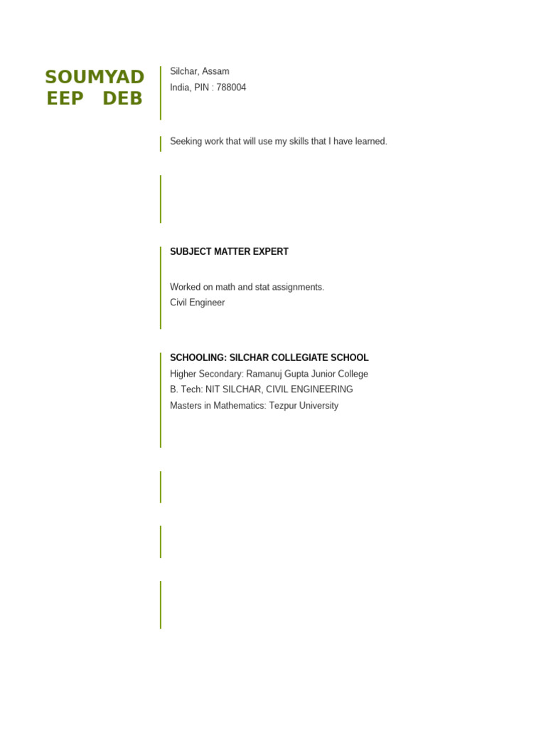 Simple Florist Resume | PDF