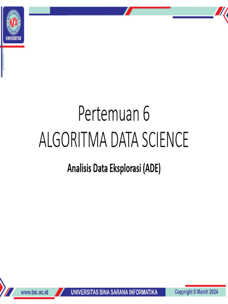 Pertemuan 6 - Analisis Data Eksplorasi | PDF