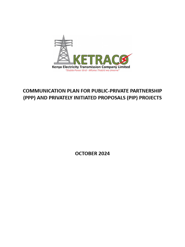 PPP Communication Plan | PDF | Public–Private Partnership | Swot Analysis
