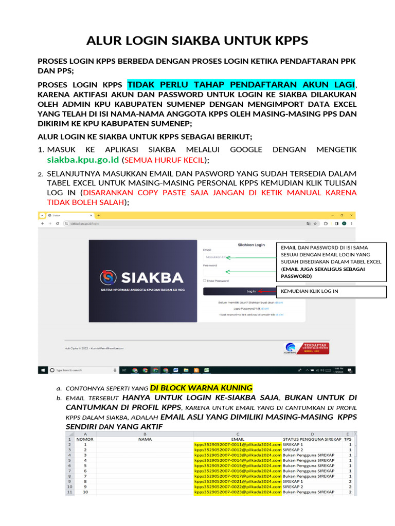 Cara Login Siakba Untuk Upload Data Mandiri Kpps Pilkada 2024 Ke Dalam ...