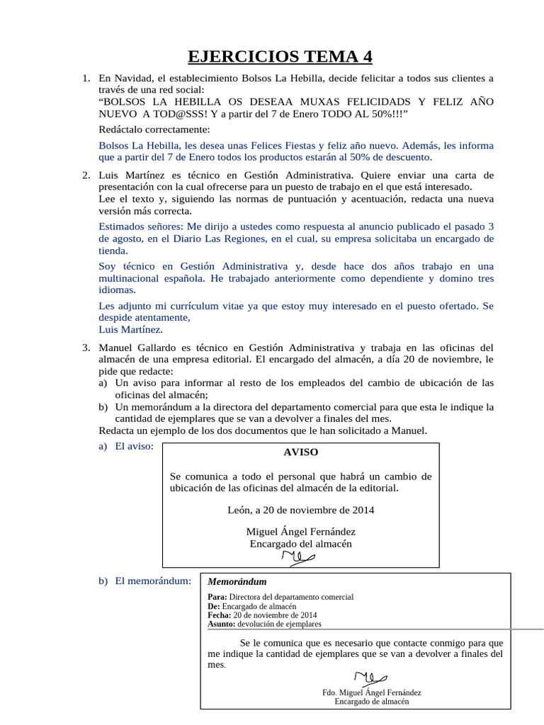 CEAC Ejercicios Tema 4 | PDF | Business