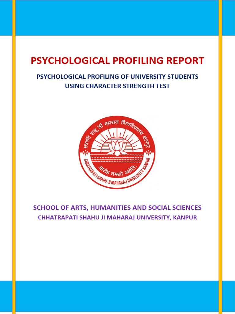 Psychological Profiling Report | PDF | Virtue | Courage