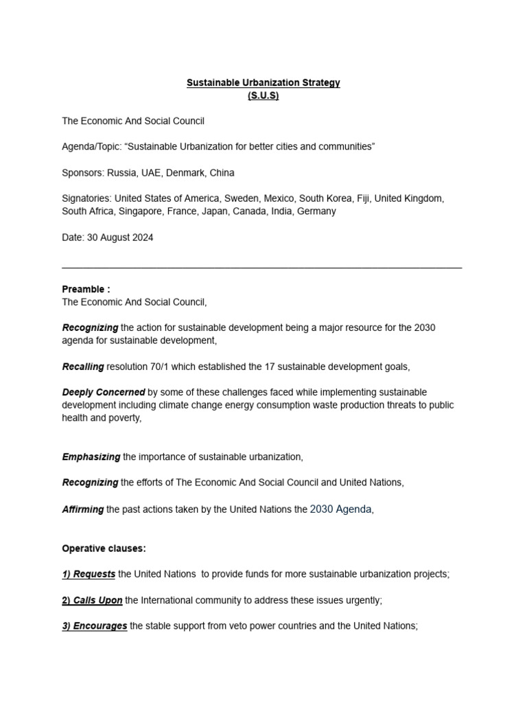 Draft Resolution | PDF