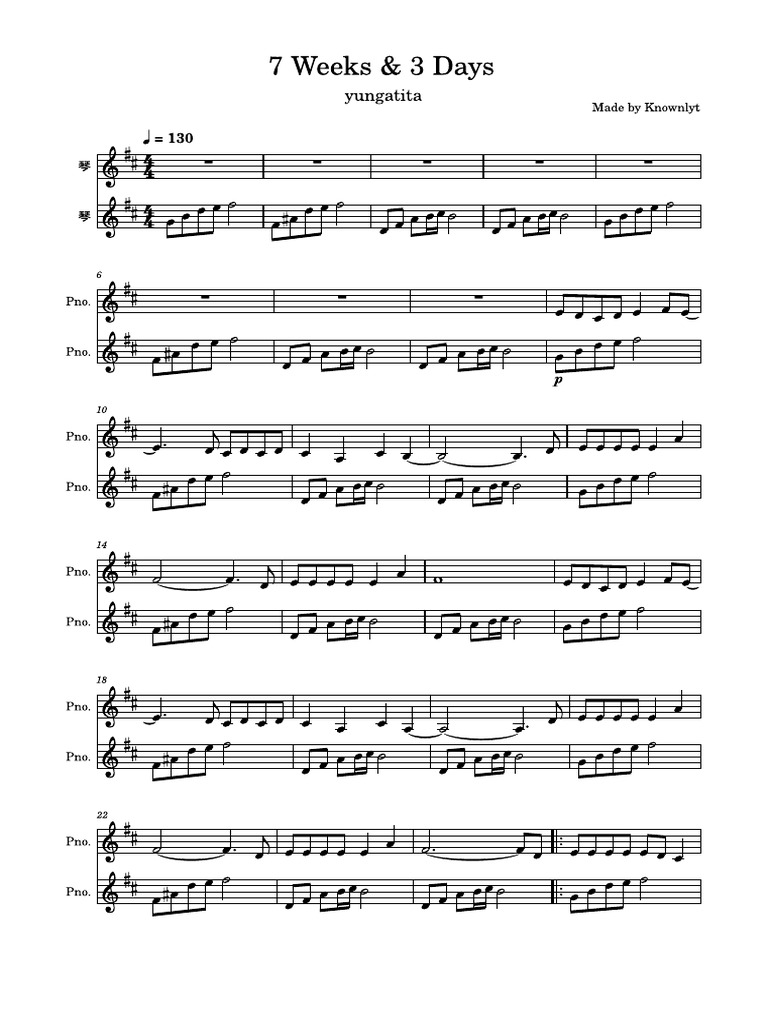 7 Weeks & 3 Days | PDF