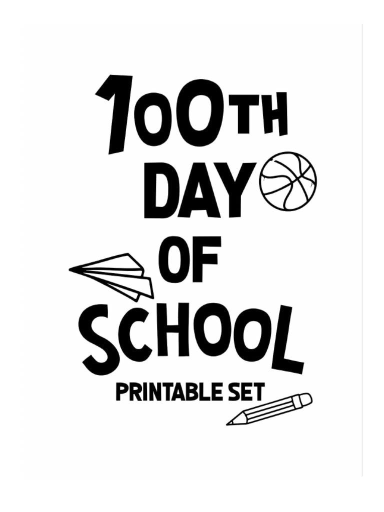 100th Day of School Activities Pack | PDF