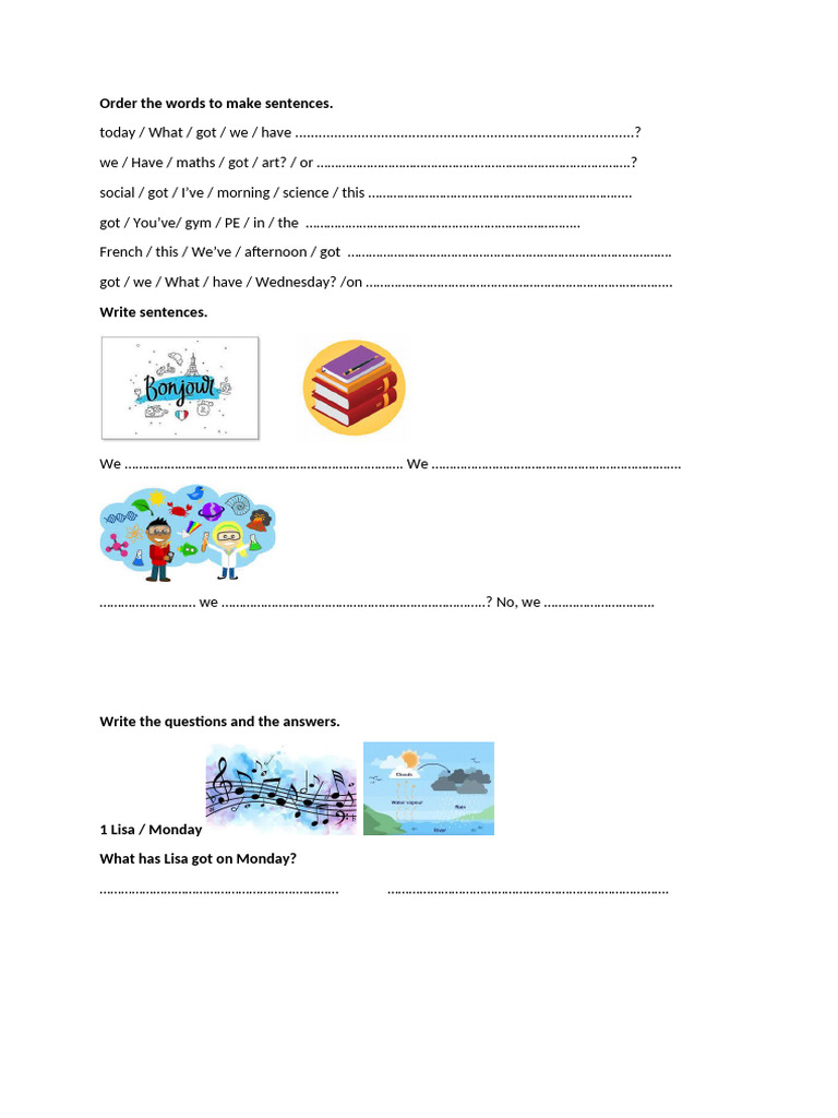 Kids Can 4 Unit 1 Practice 4 | PDF