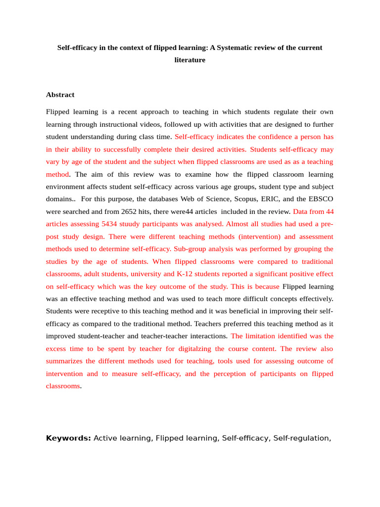 Factors of Personalilty | PDF | Systematic Review | Self Efficacy