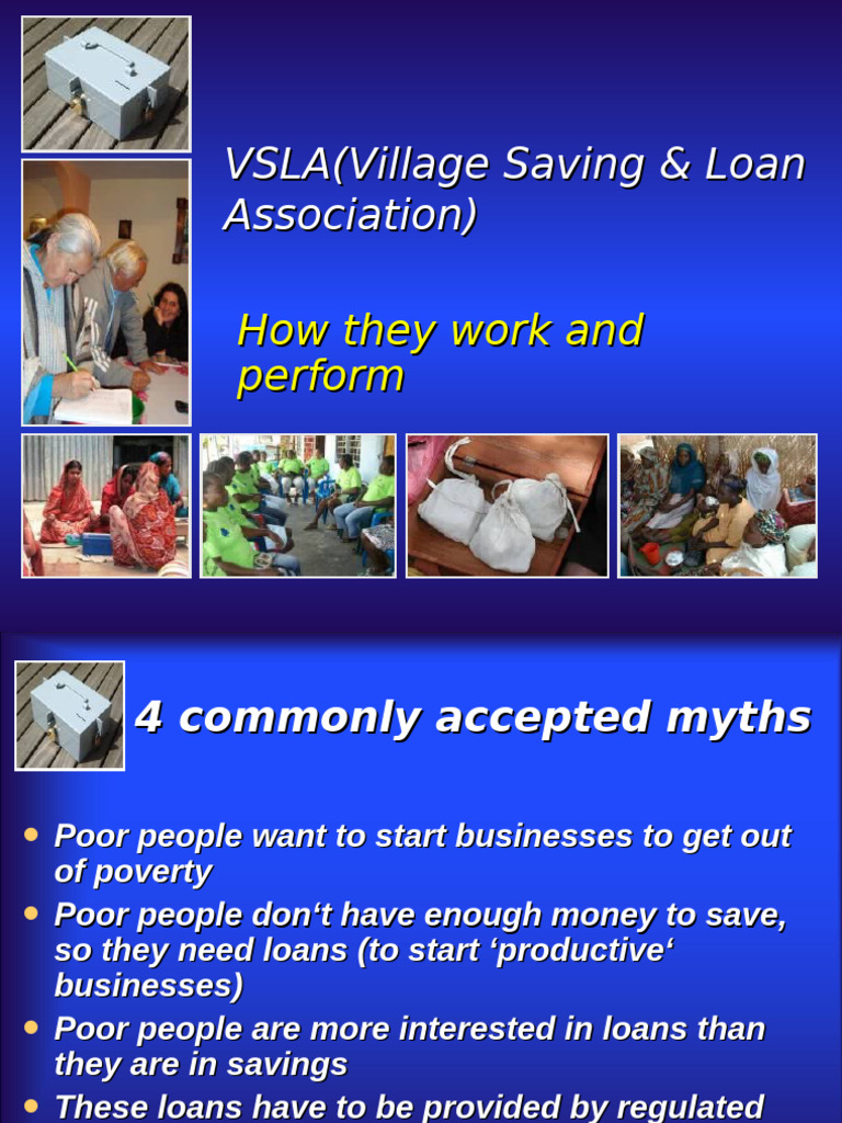 vsla | PDF | Loans | Poverty