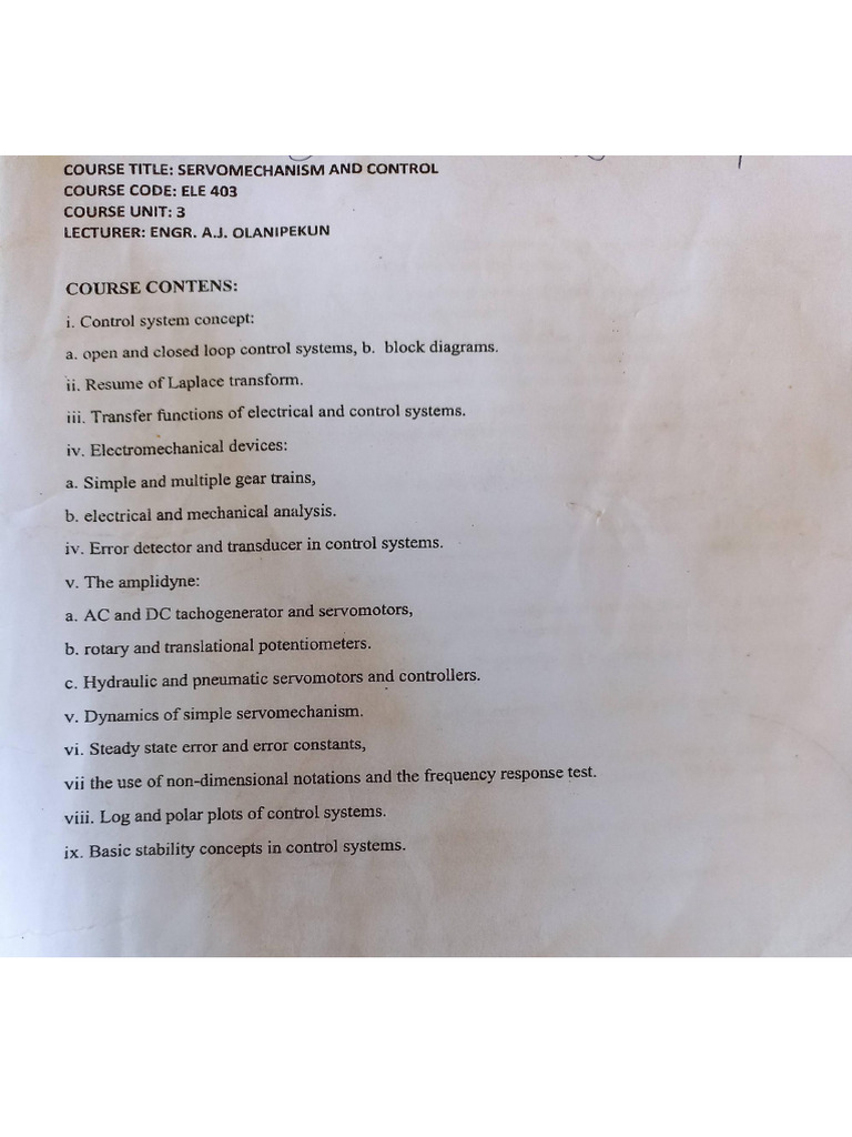 Ele 403 Note 1 Pdf 