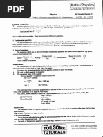 MasteringPhysics Dimensions of Physical Quantities | PDF | Mechanical Engineering | Physics