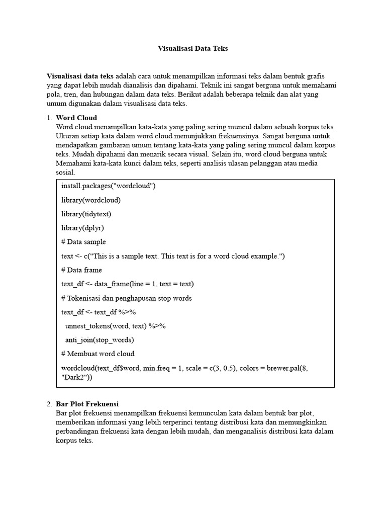 AB12 Visualisasi Data Teks | PDF