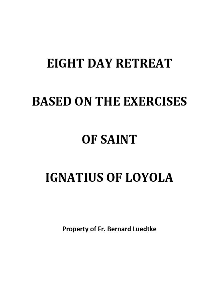 Combonian Retreat: Ignatian Exercises | PDF | Prayer | Christian Mysticism