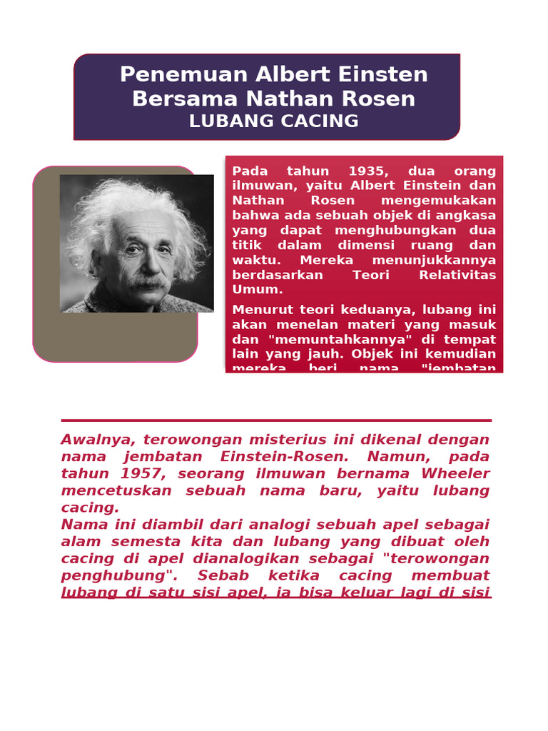 Penemuan Albert Einsten Bersama Nathan Rosen | PDF