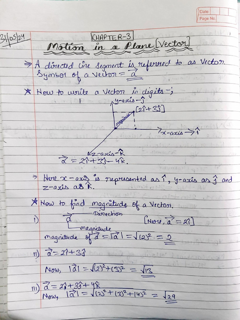 Motion in a Plane | PDF