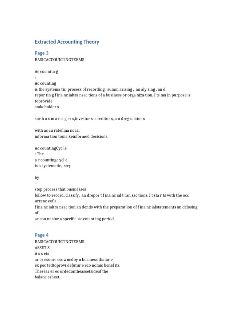 Essential Accounting Terms Explained | PDF | Expense | Income