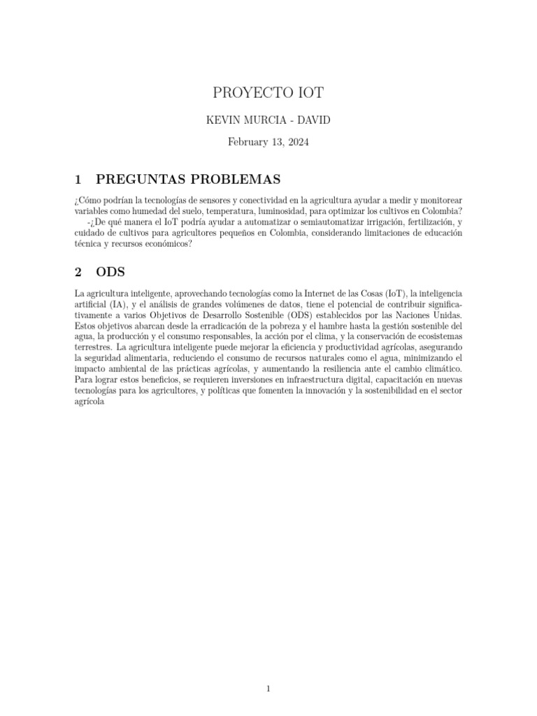 Proyecto Iot (1) | PDF