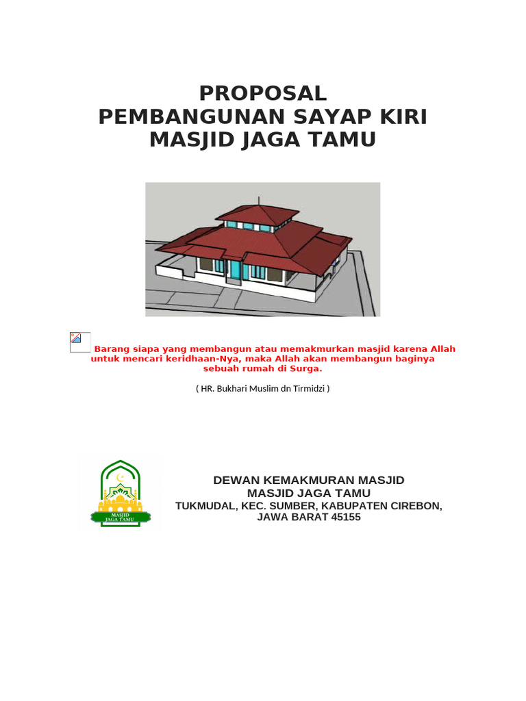 Proposal Renovasi Masjid | PDF