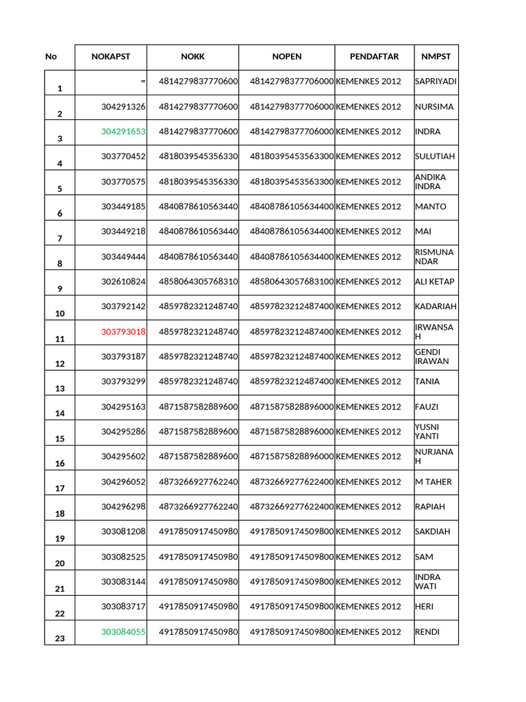 Data BPJS Untuk Liza | PDF