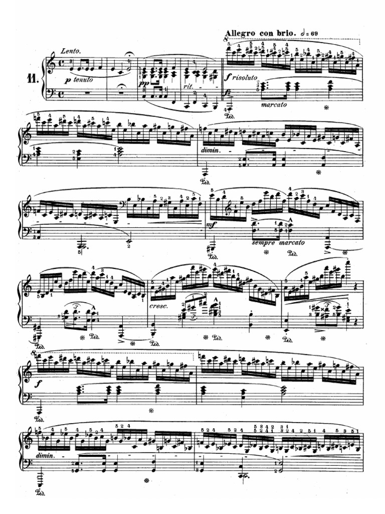 Etude Op25 No11 Winter Wind | PDF